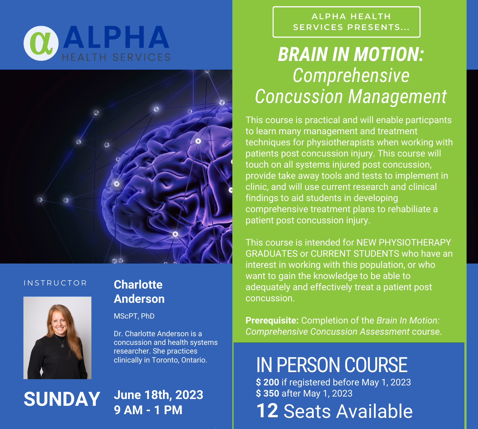 Brain in Motion Comprehensive Concussion Management - Alpha Health Services